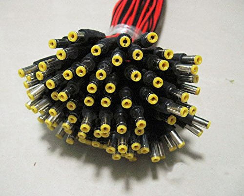 CCTV Security Camera DC Male Power Plug Pigtail Cable (50 Pack ...