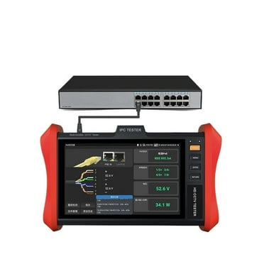 4K IPC CCTV Tester Monitor 8MP AHD CVI TV SDI Camera Testing H.265 IP ...