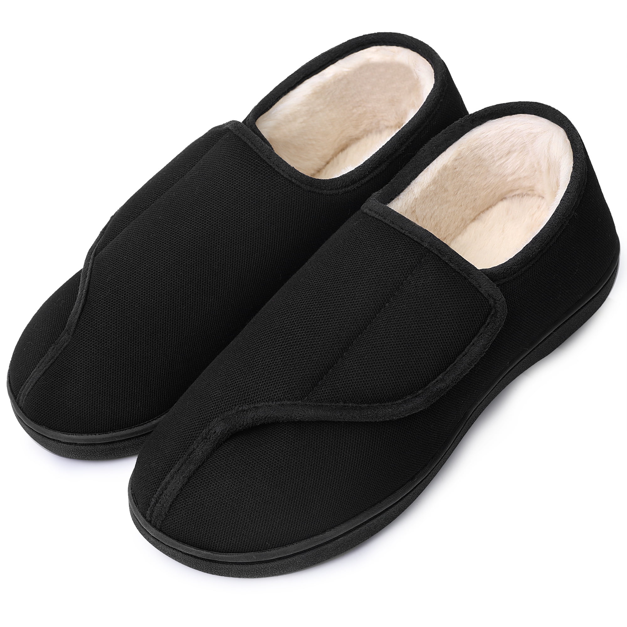 CCVON Womens Diabetic Slippers Adjustable Closure Toe Swollen Feet ...