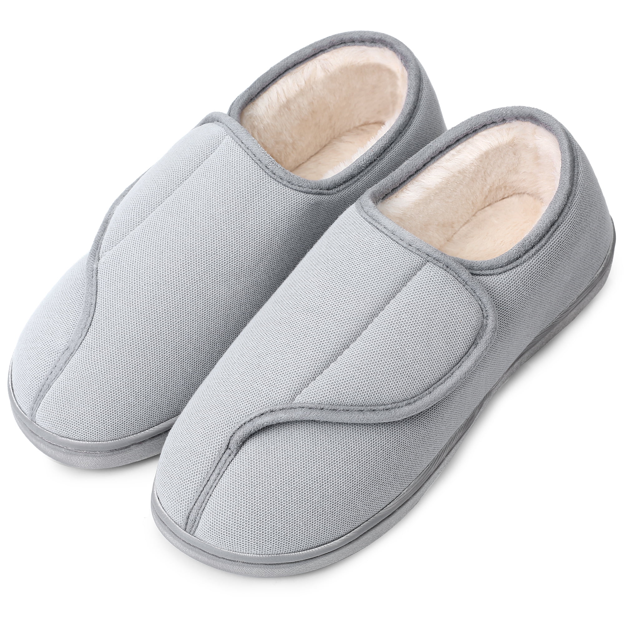 CCVON Womens Diabetic Slippers Adjustable Closure Toe Swollen Feet ...