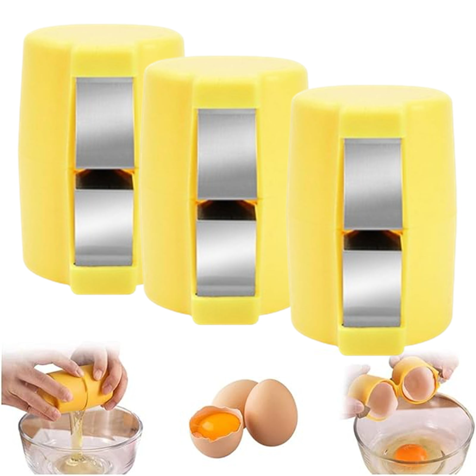 CCWADH 3PCS Egg shell Opener, Eggshell Cracker for Eggs, Plastic ...