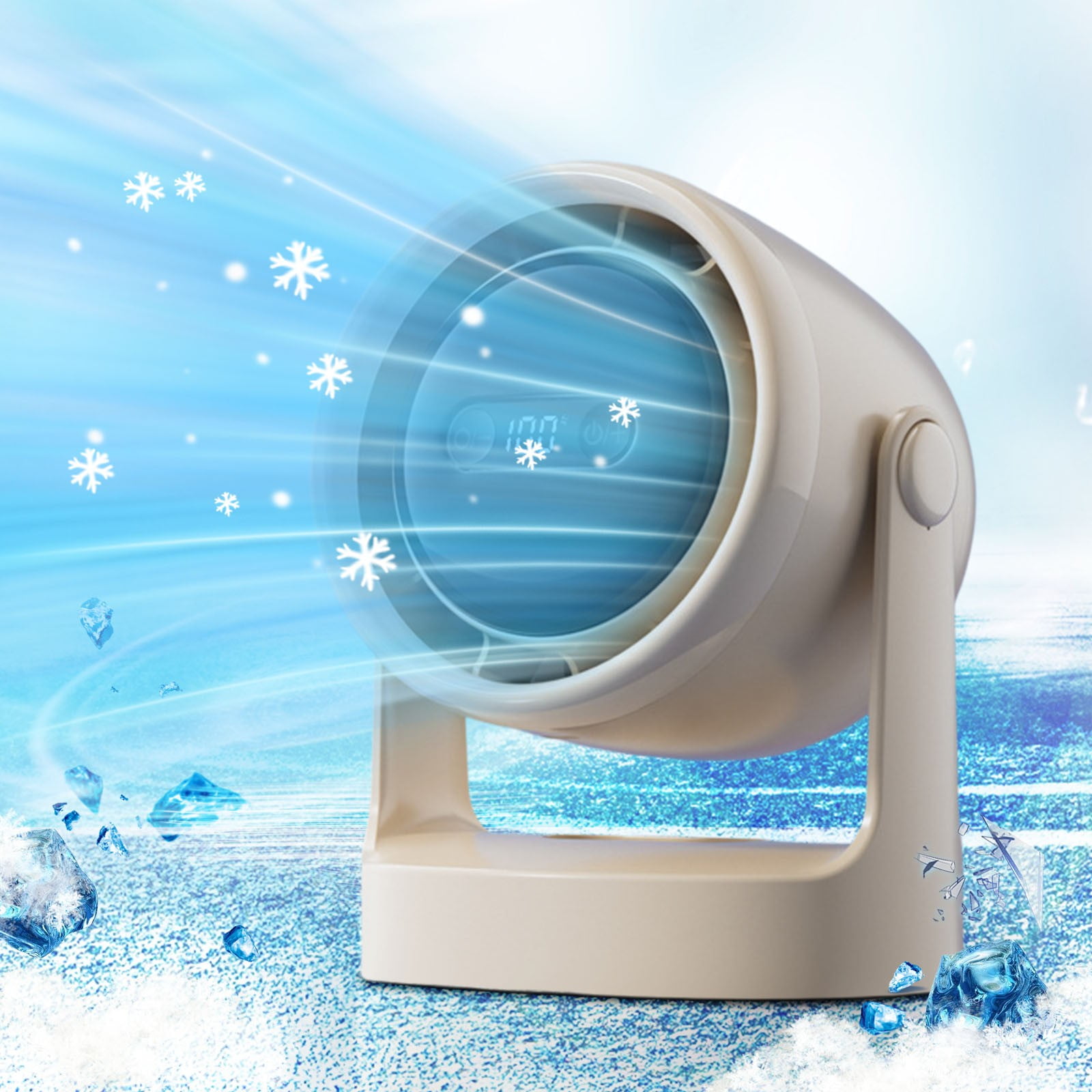 CCWADH Fan for Bedroom, Protable Desk Fan with Light, 10000mAh Powerful ...