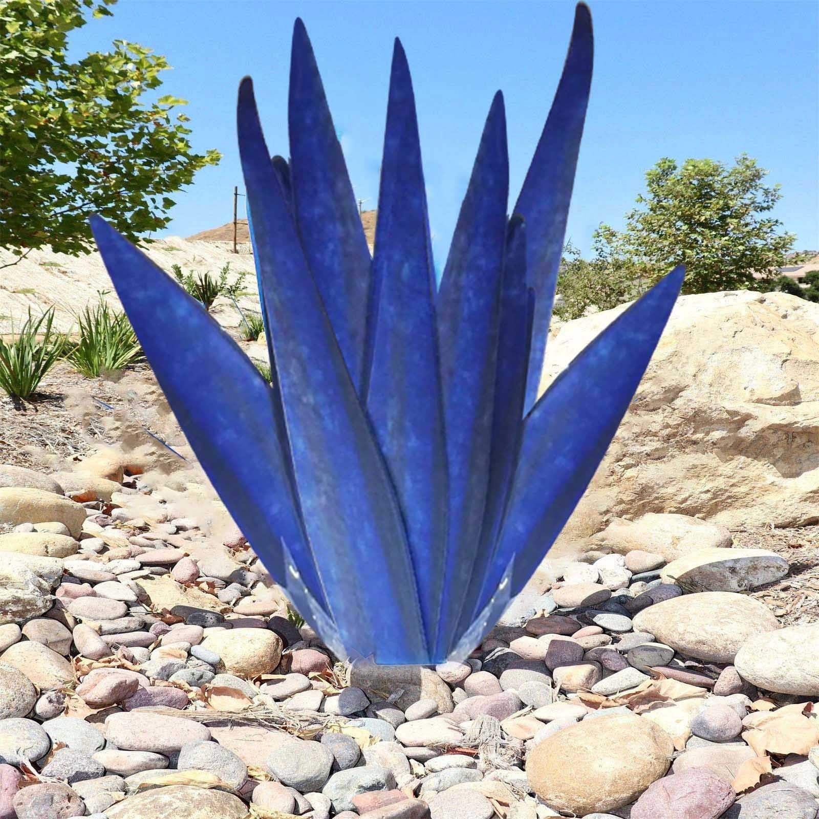 CCWADH Metal Agave Garden Art Metal Plant Country Garden Sculpture ...
