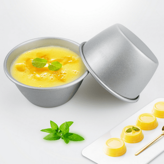 CCWADH Round High Carbon Steel Non Stick Coated Pudding Cups, High ...