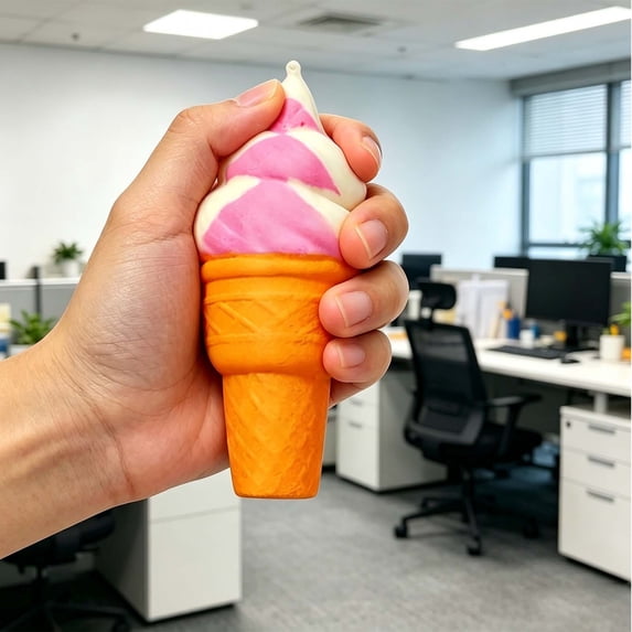 CCWADH Slow Rising Ice Cream Stress Relief Toy - Cute Desk Decor for ...