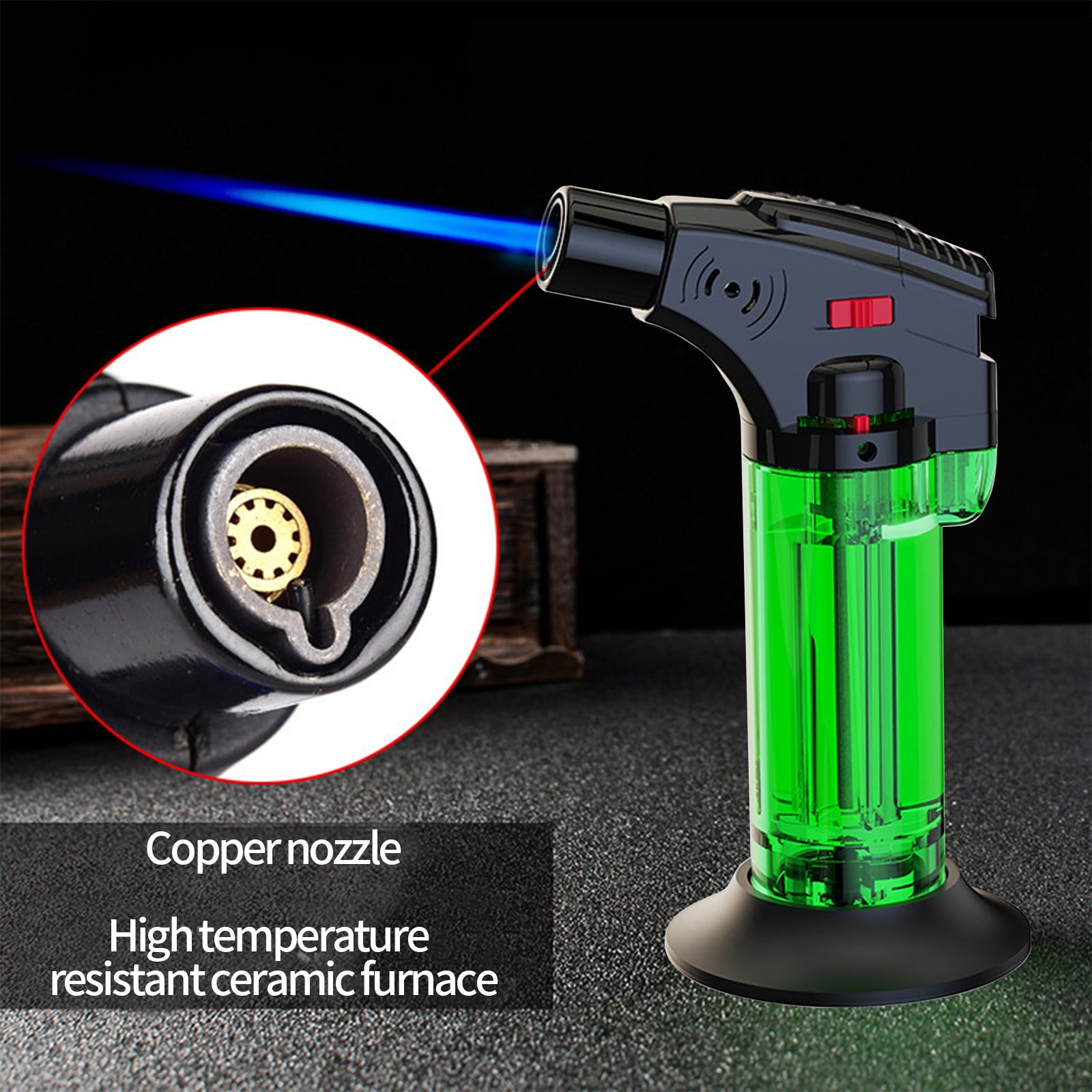 CCWADH Torch Lighters Butane Refillable Lighter Single Jet Flame ...