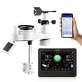 CCY 7-in-1 Wi-Fi Weather Station, 7-Inch TFT Display, Wireless Solar ...