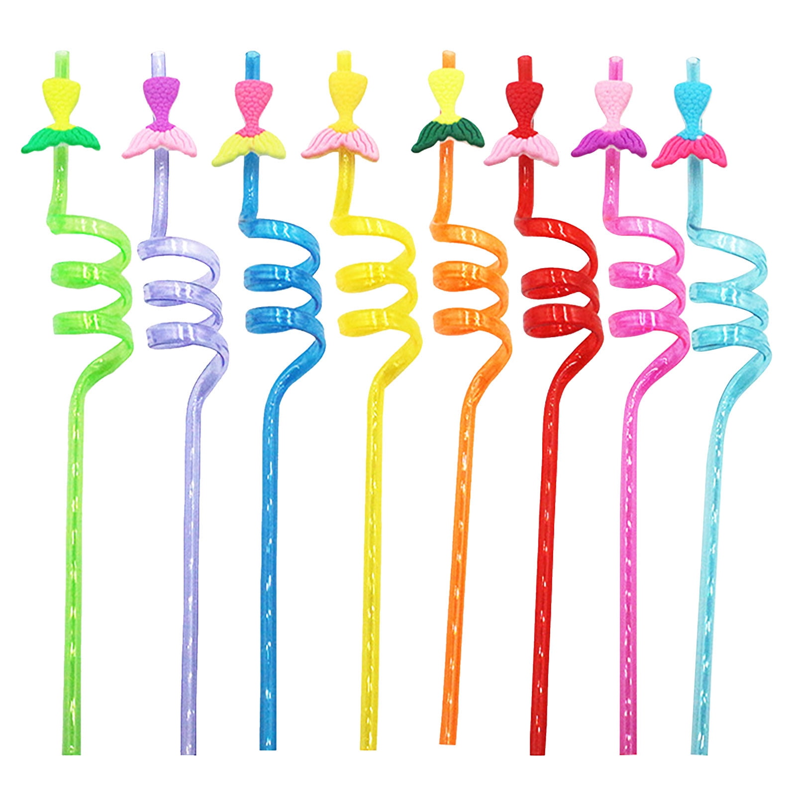 CCYDFDc Disposable Drinking Smoothie Straws, 16PC New Curved Straws ...