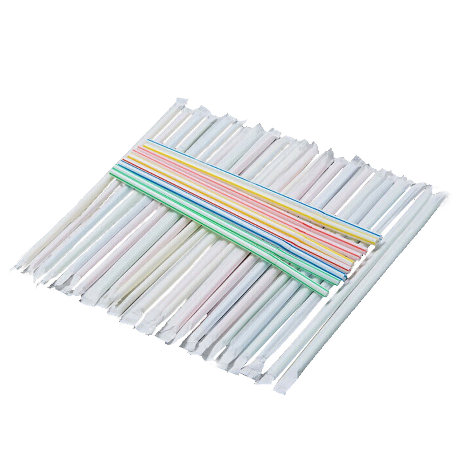CCYDFDc Disposable Drinking Smoothie Straws, Color Disposable Plastic ...