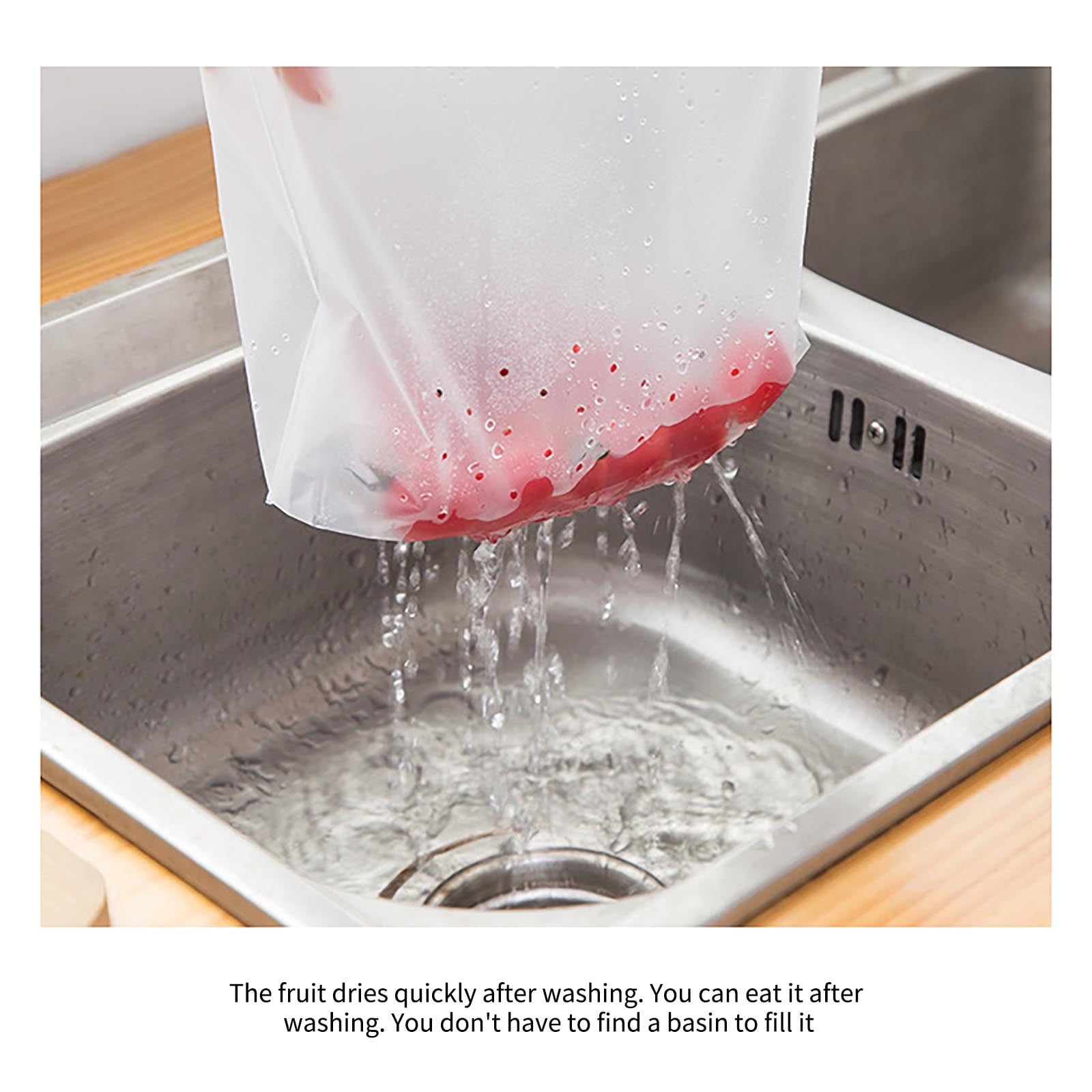 CCYDFDc Self-standing Draining Bags, Family Simple Sink Strainer Bags ...