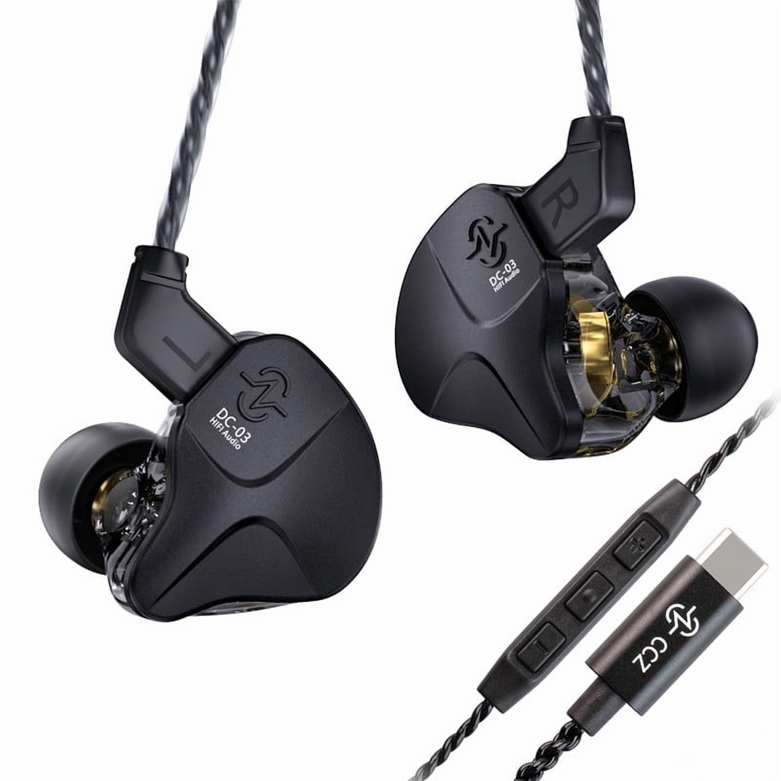CCZ DC03 in Ear Monitor Headphones, Deep Bass Sound Wired Earbuds IEM ...