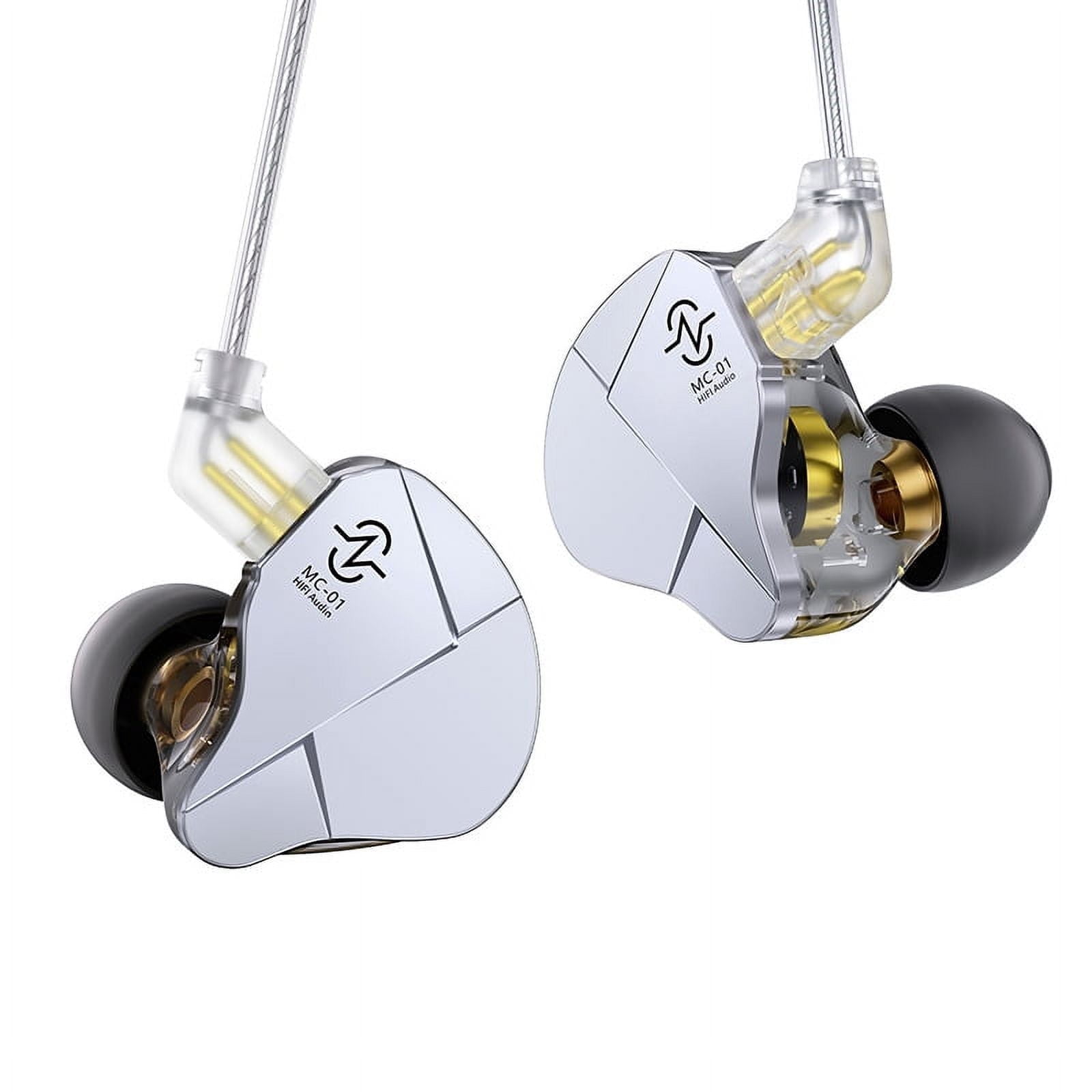 CCZ MC01 in Ear Monitor HiFi Wired Earbuds, 10mm PET Dual Magnetic ...