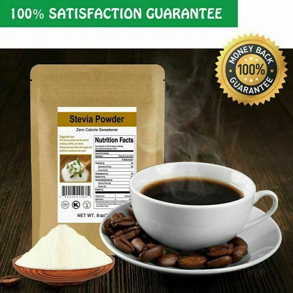 CCnature 0.5lb Stevia Powder Extract Premium Pure Natural Sweetener ...