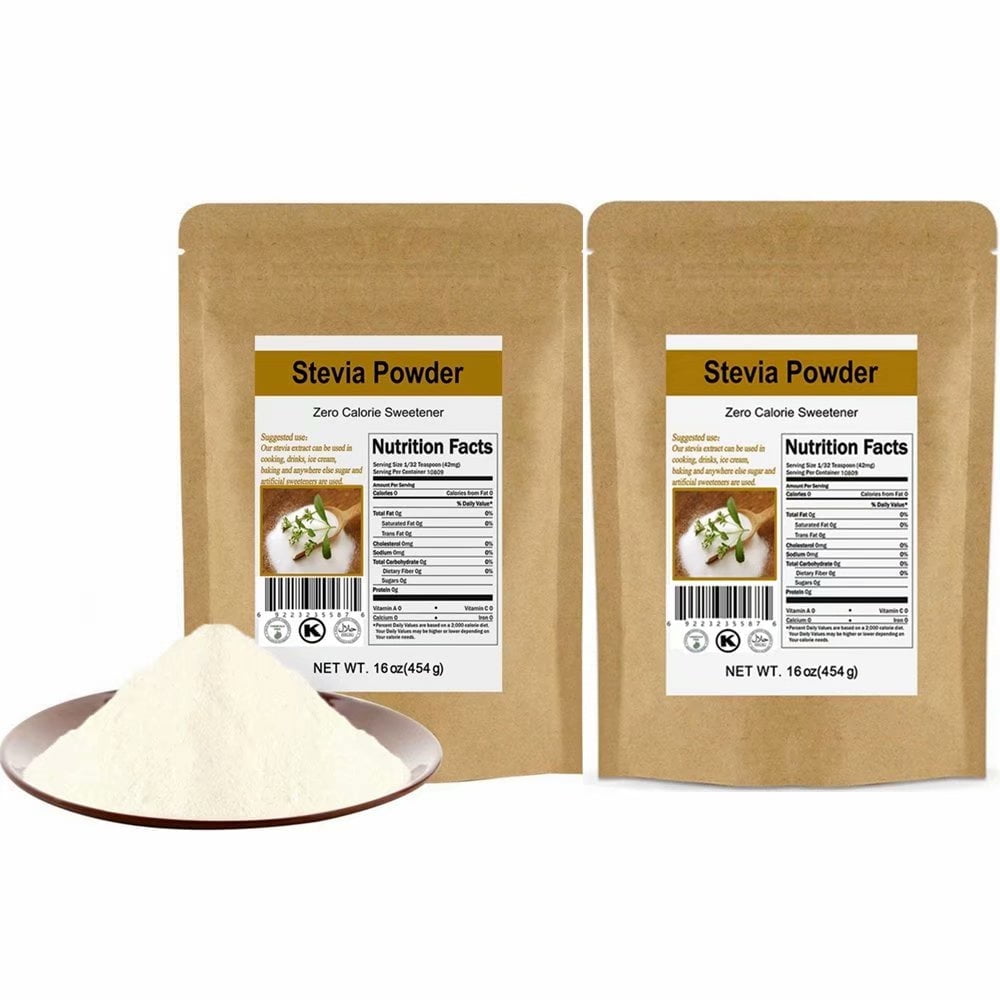 CCnature Premium Pure Stevia Powder Extract, 2lb, Zero-Calorie, Zero ...