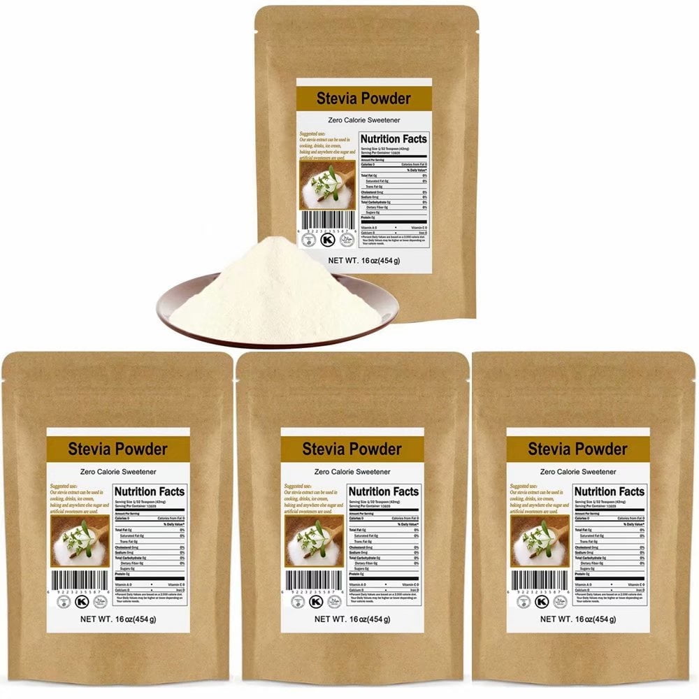 CCnature 4lbs Stevia Powder Extract Premium Pure Natural Sweetener ...