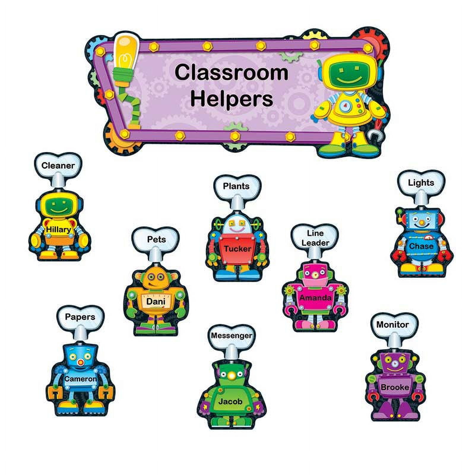 Robots Job Assignment Bulletin Board Set (Wallchart) - Walmart.com