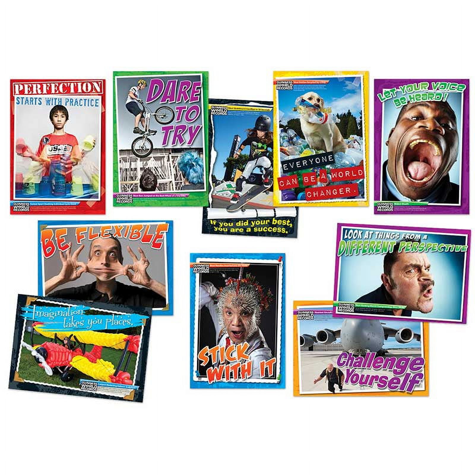 CD-110179 - Record Breaking Motivators Bulletin Board Set by Carson ...
