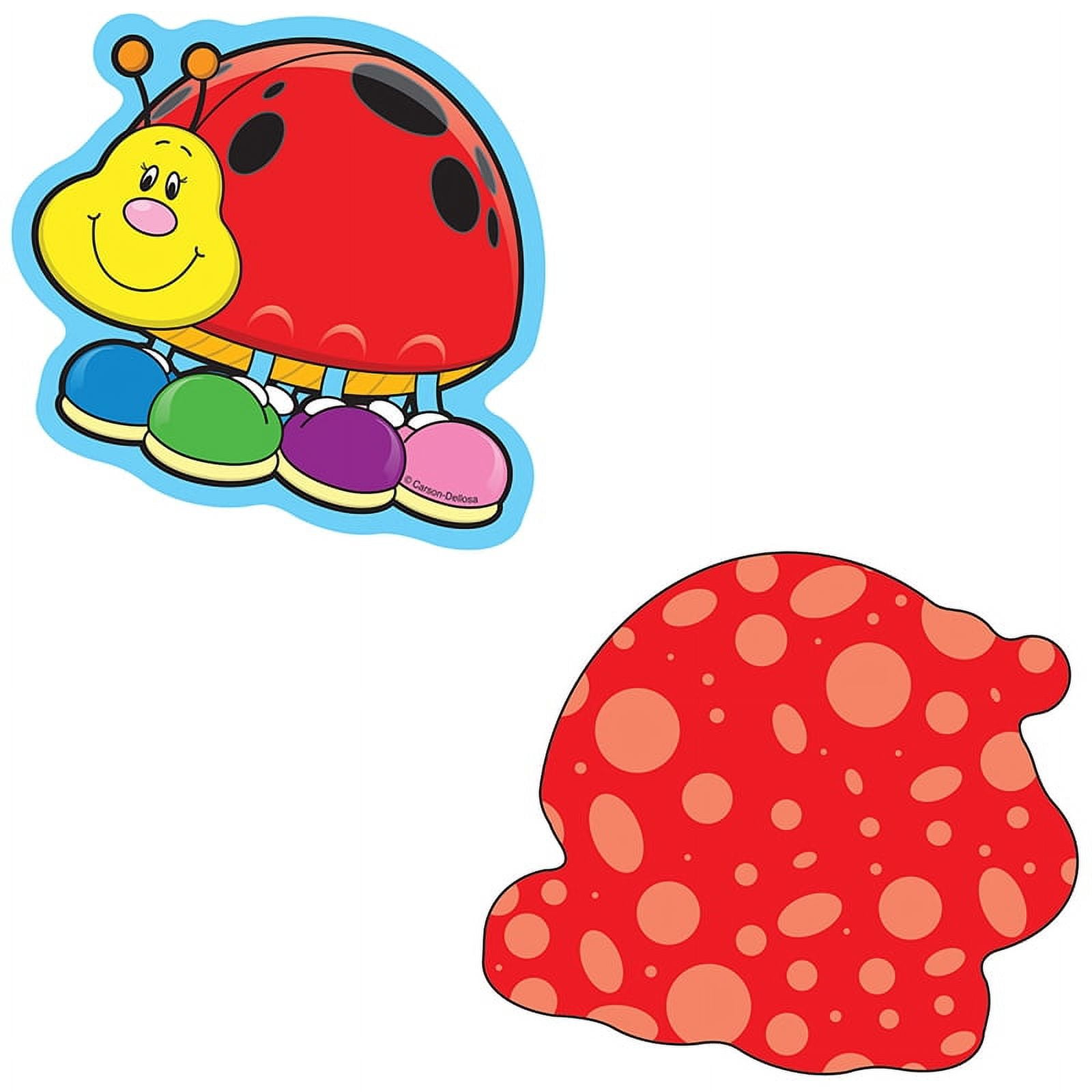 CD-120030 - Mini Cutouts Single Ladybugs by Carson Dellosa - Walmart.com