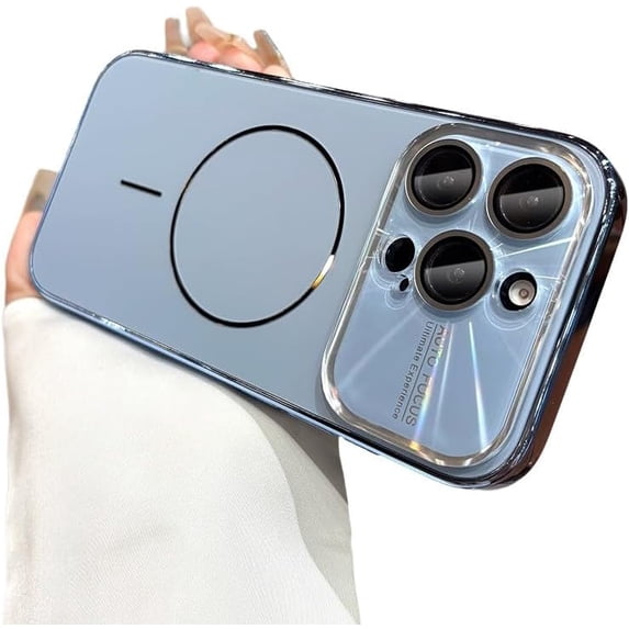 CD Aurora Laser Camera Protection Magnetic Phone Case for iPhone ...