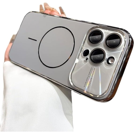 CD Aurora Laser Camera Protection Magnetic Phone Case for iPhone ...