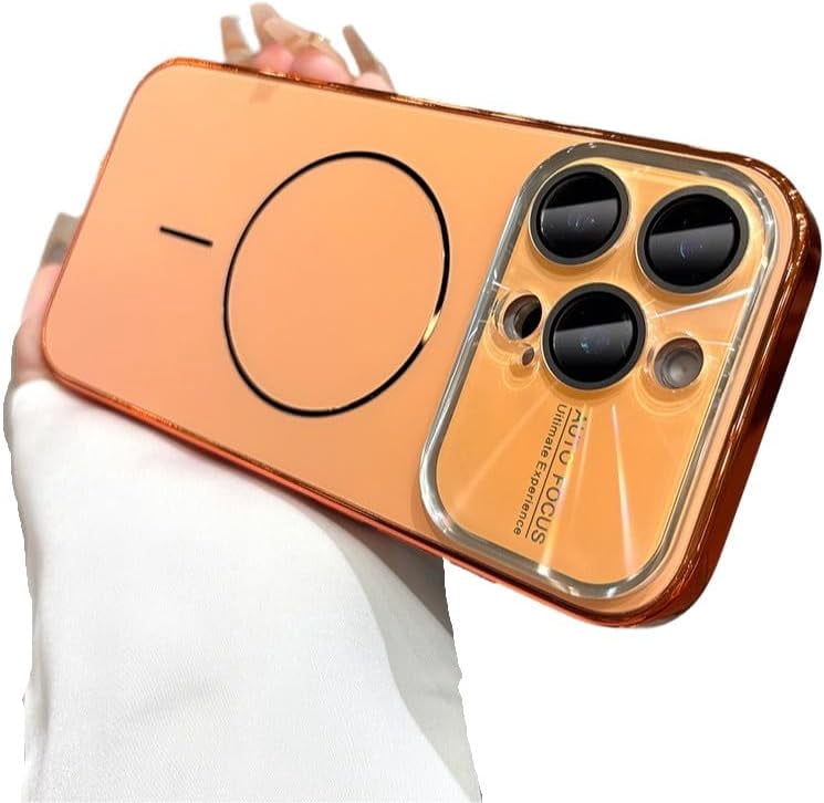 CD Aurora Laser Camera Protection Magnetic Phone Case for iPhone ...