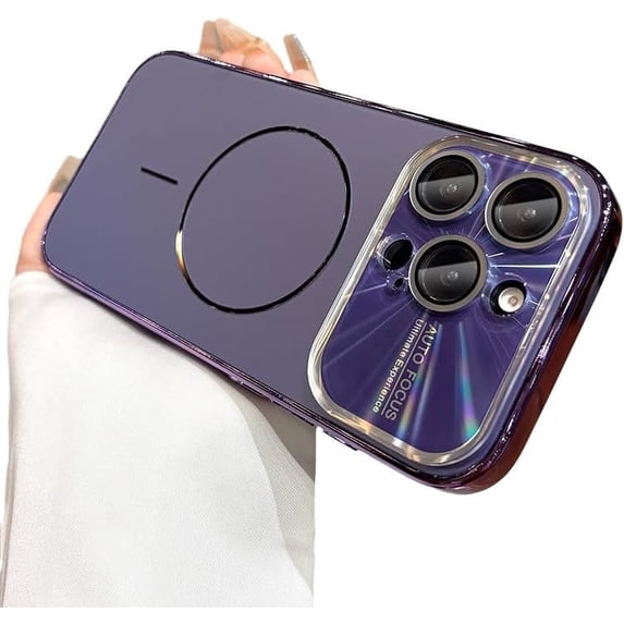 CD Aurora Laser Camera Protection Magnetic Phone Case for iPhone ...