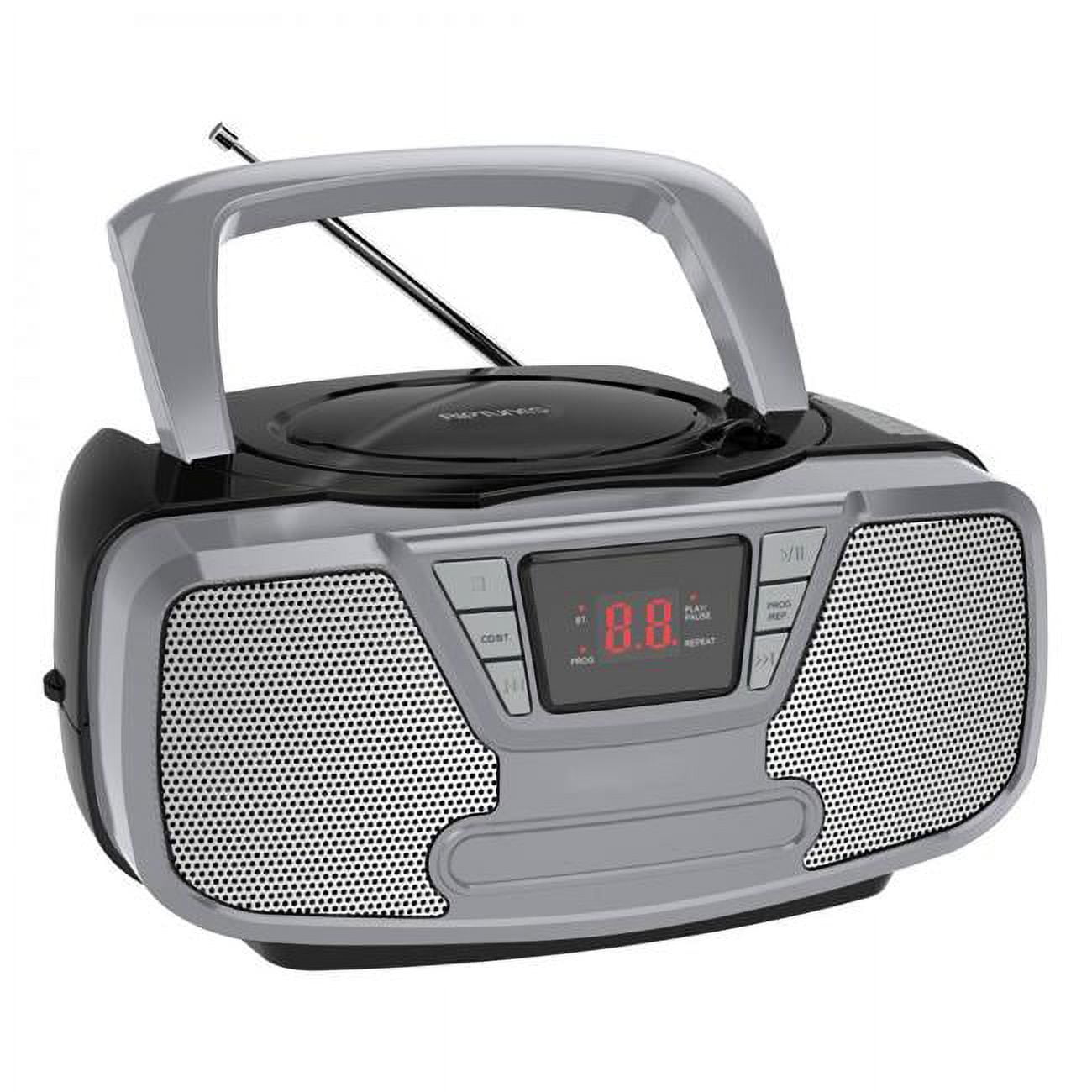 CD Boombox with Bluetooth, Black - Walmart.com