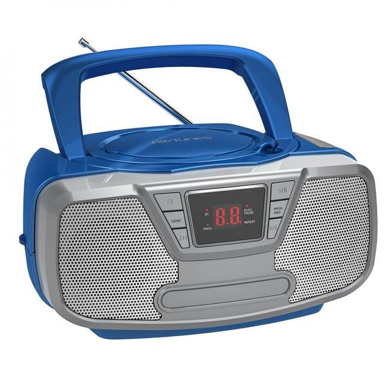 CD Boombox with Bluetooth, Blue - Walmart.com