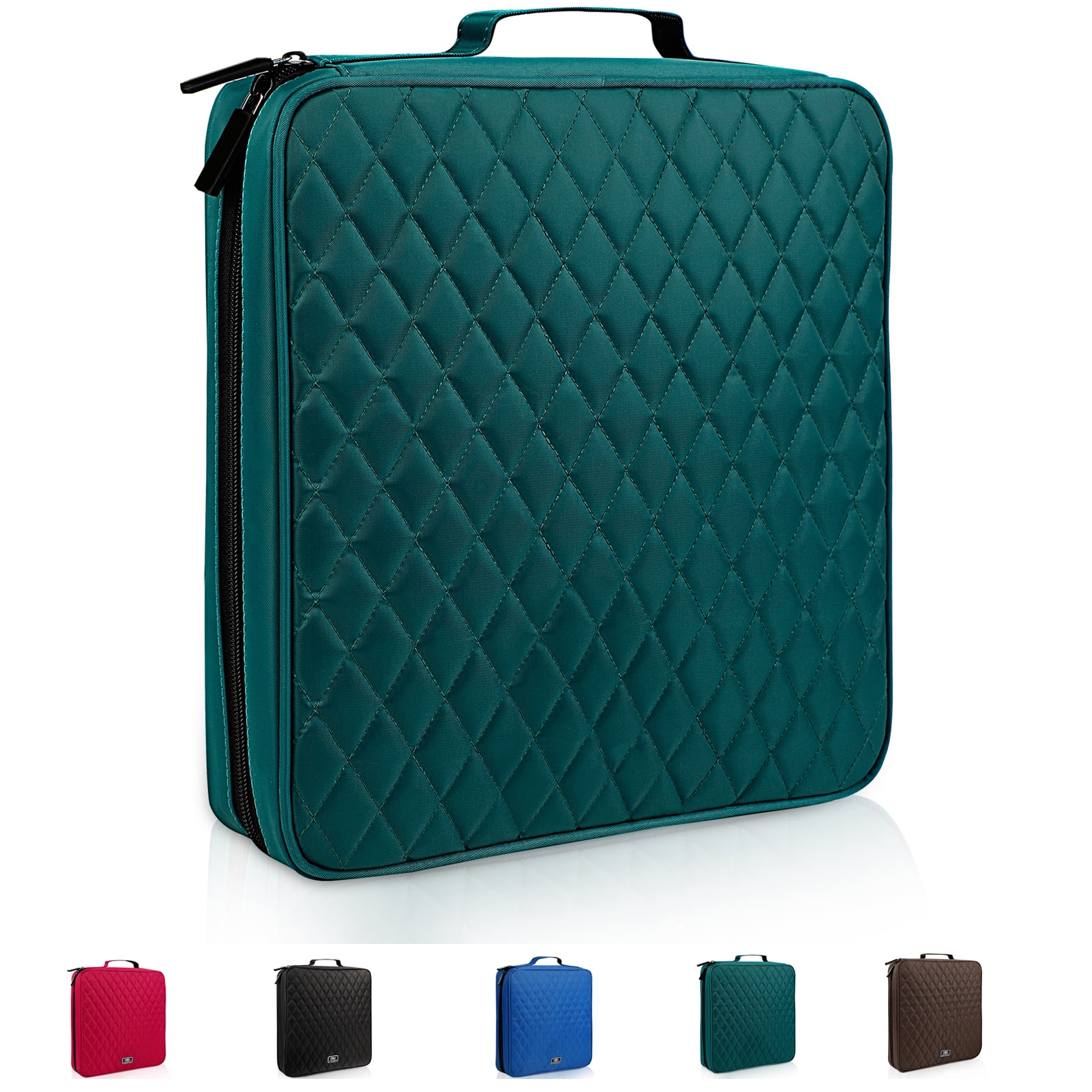 CD Case 160 Capacity Nylon Heavy Duty DVD Holder CD Organizer - Walmart.com