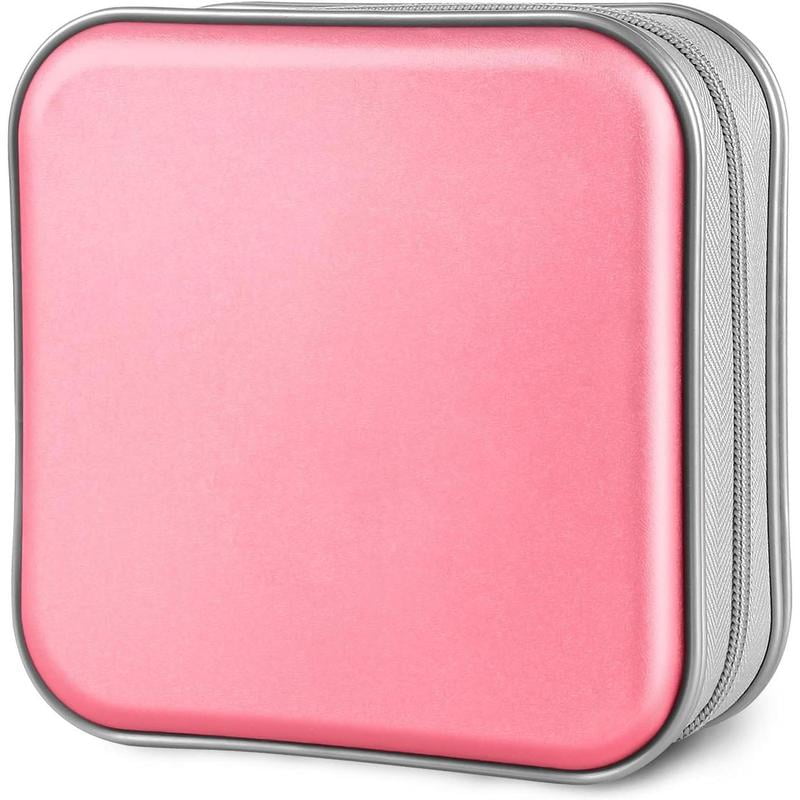 CD Case, 40 Capacity CD/DVD Case Holders Wallet Hard Plastic DVD Disc ...