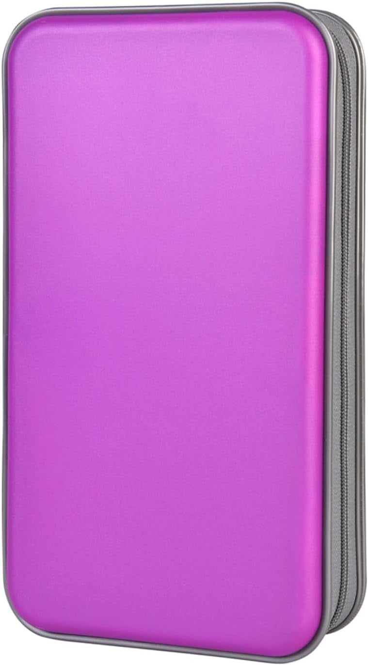 CD Case, 96 Capacity Hard Plastic CD Holder Protective DVD Disc Storage ...