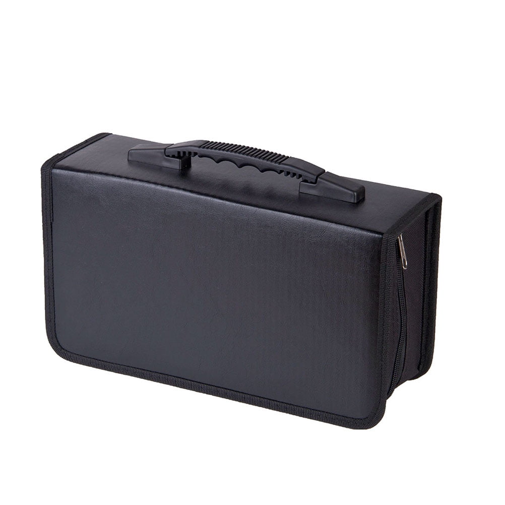 CD Case Black CD Bag Large Capacity CD Bag CD Binder DVD Case Wallet ...