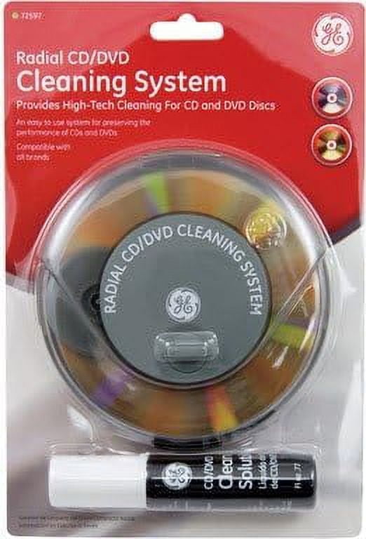 CD/DVD CLEANING SYSTEM by GE MfrPartNo - Walmart.com