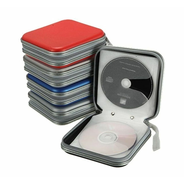CD DVD Carry Case Disc Storage Holder CD Sleeve Wallet Holds 40 80 128 ...