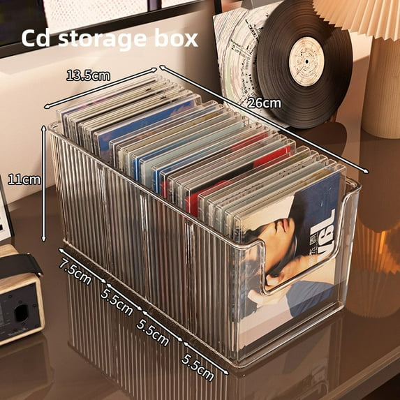 CD Disc Rack Desktop Disc Black Vinyl Record Magnetic Tape Display ...