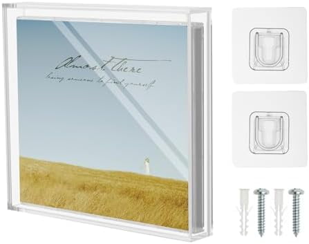 CD Frame Display Case, Acrylic CD Display Box Clear Wall Mount Display ...