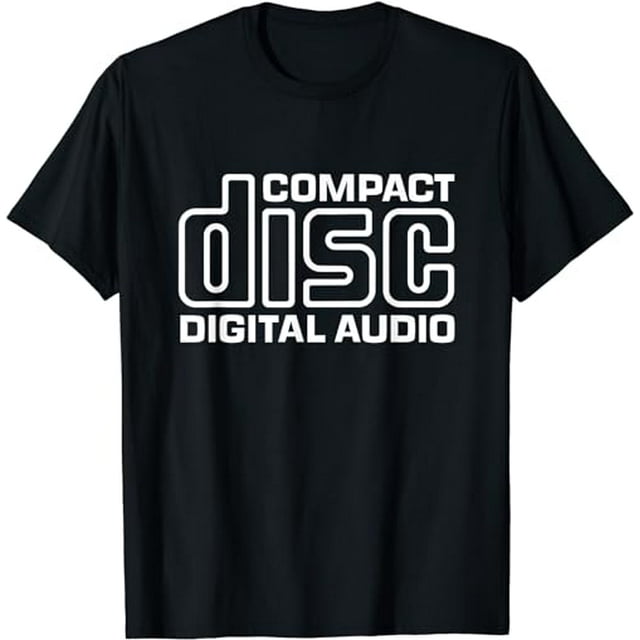 CD Logo Compact Disc Digital Audio Retro 80s 90s Aesthetic Tee ...