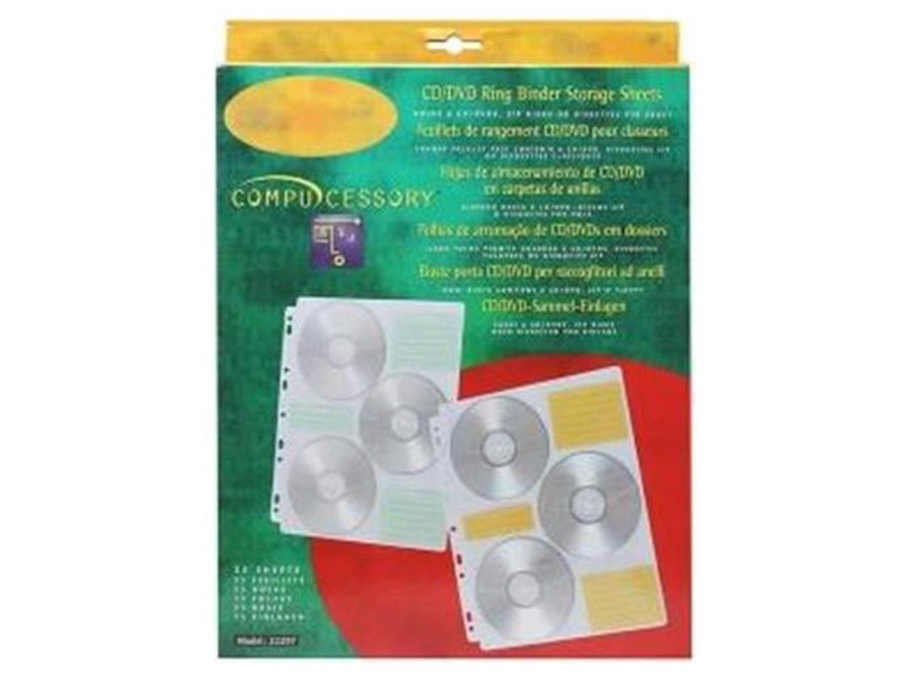CD Media Binder Storage Pages 25 Refill Pages/PK - Walmart.com