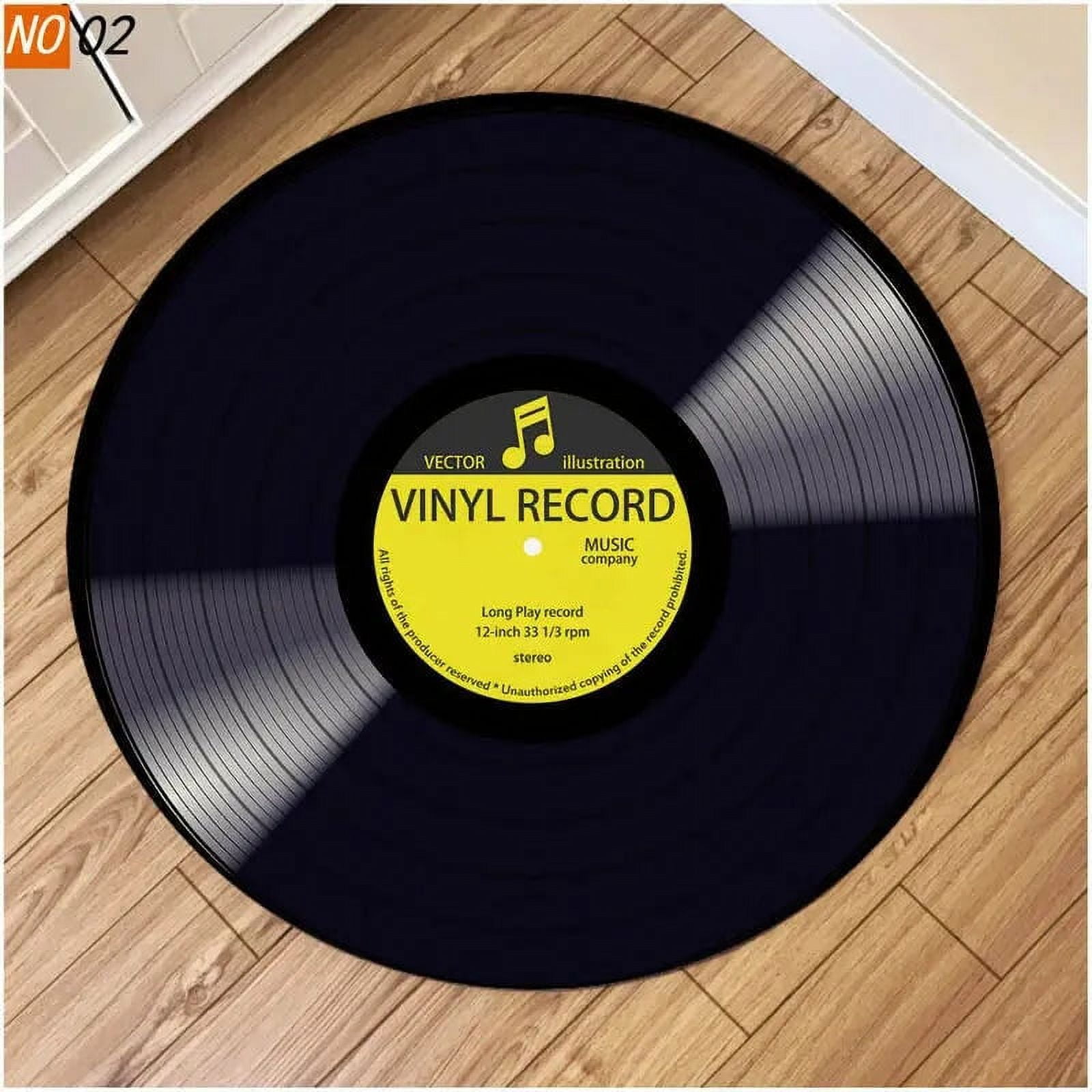 CD Musical Round Carpet Living Room ration Teenager Mat Anti Slip Chair ...