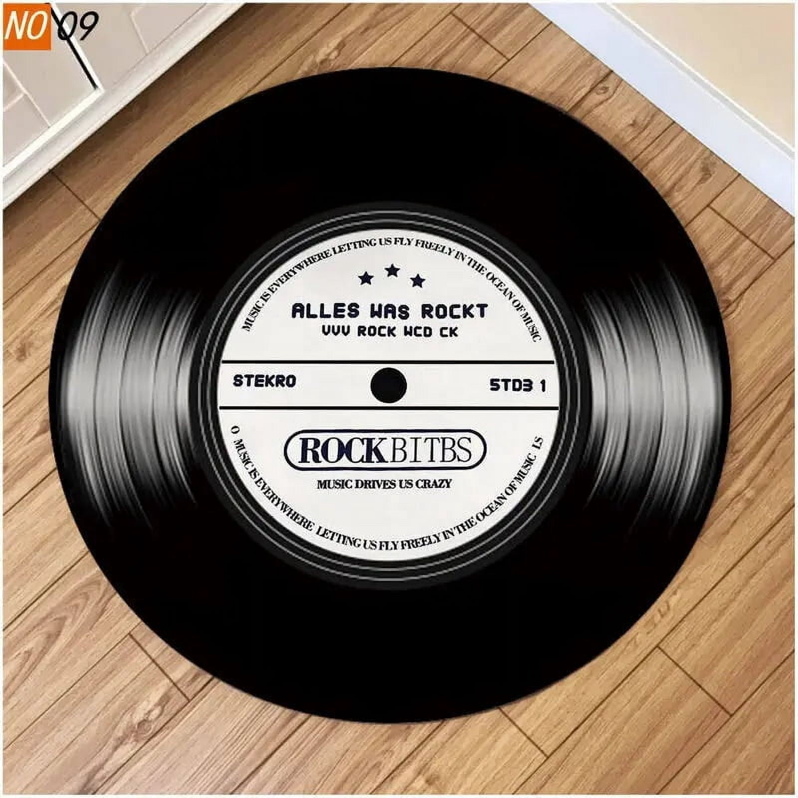 CD Musical Round Carpet Living Room ration Teenager Mat Anti Slip Chair ...