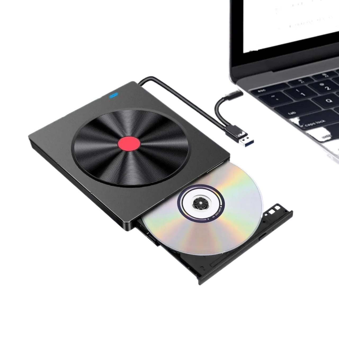 CD Player B52 Type C USB 3.0 Lossless Read RW DVD Player Supports SD/TF Card Portable Burner ...