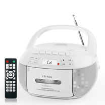 JENSEN Portable Boombox, Stereo Cassette Recorder & CD Player, AM/FM ...