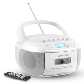 RadioShack Portable CD Player Boombox, Bluetooth, FM Radio, USB & AUX ...