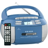 Jazmm CD Player Combo with Bluetooth, Boombox Cassette Portable CD ...