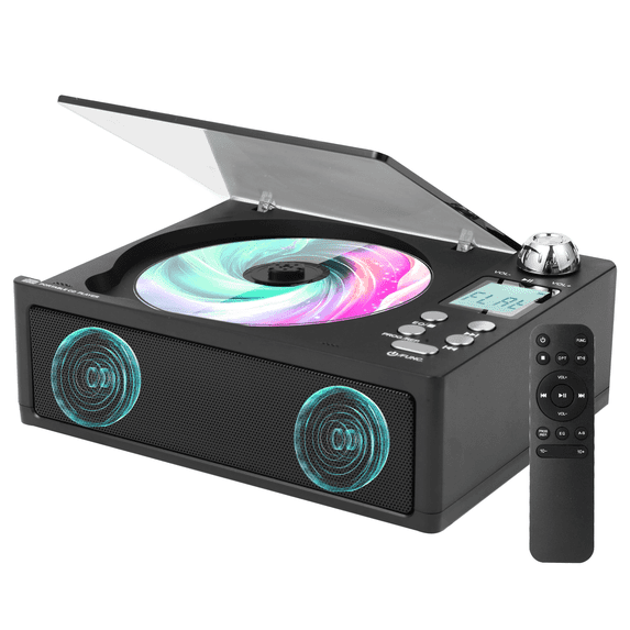 CD Player Portable, Desktop CD Players for Home with Rechargeable ...