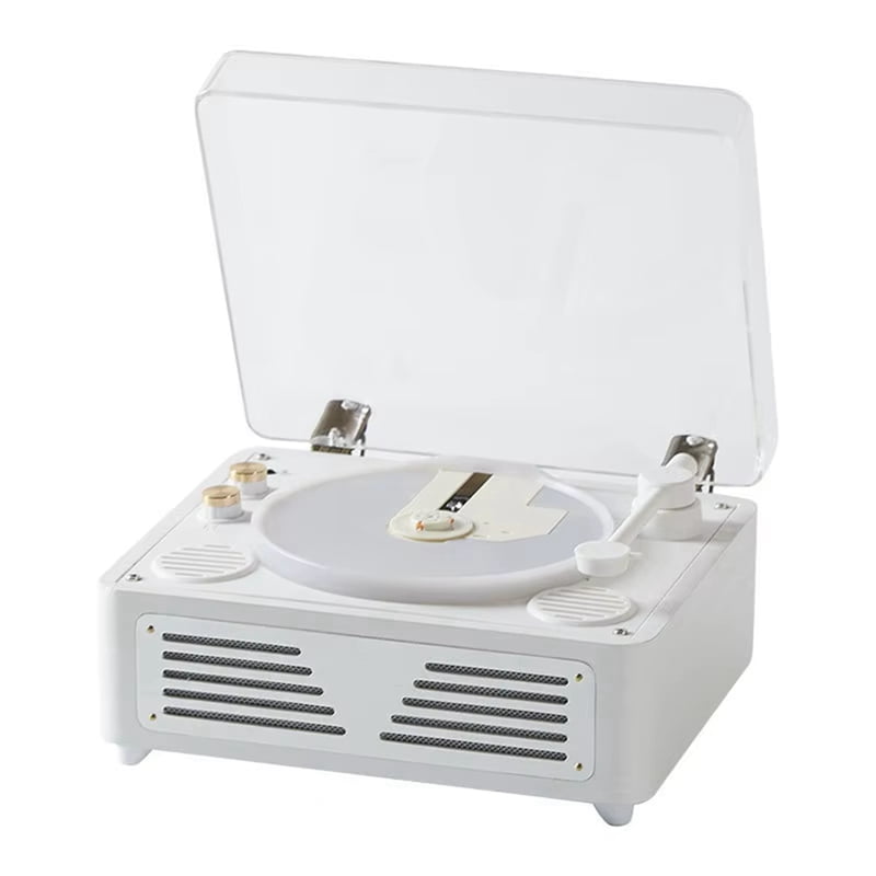CD Player Retro Bluetooth 5.0 Stereo HIFI Audio Speaker Portable ...