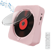 Bluetooth CD player with HIFI speakers, remote control, dust cover, FM ...