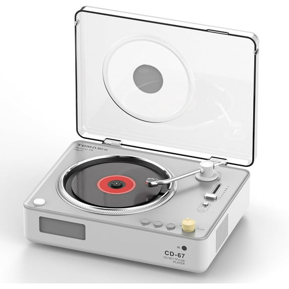 CD Player with Stereo Speakers, Retro Portable CD Players for Home ...