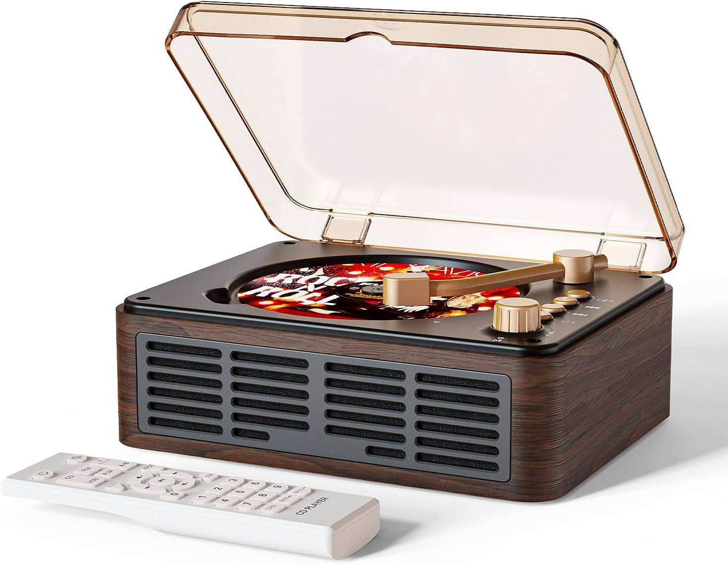 CD Player with Speakers Bluetooth Nostaic Retro Portable CD Players for ...