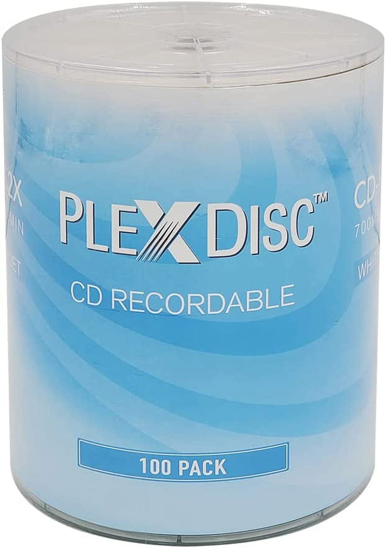 CD-R 700MB 52X White Inkjet Hub Printable Recordable Media - 100pk (no ...